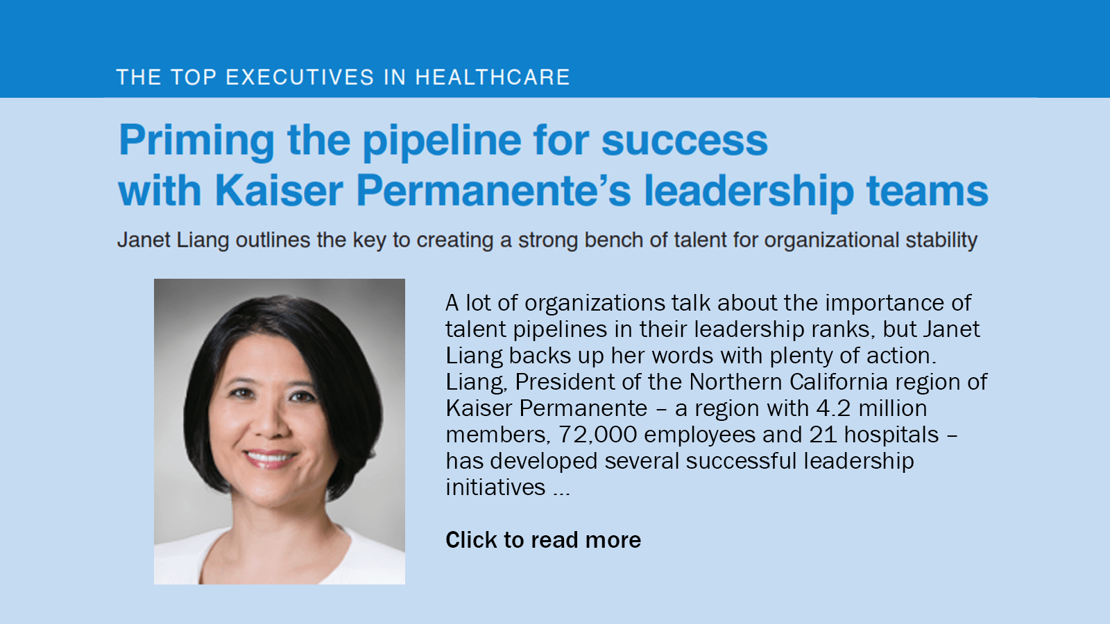 Building Talent Bench Strength for Kaiser Permanente